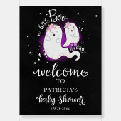 Little Boo Halloween Baby Shower Welcome Sign | Zazzle