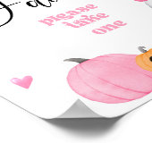 Little Boo halloween Favors please take one Poster | Zazzle