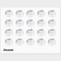 Little Boo is Almost Due Boy Baby Shower Favor Classic Round Sticker ...