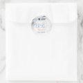 Little Boo is Almost Due Boy Baby Shower Favor Classic Round Sticker ...