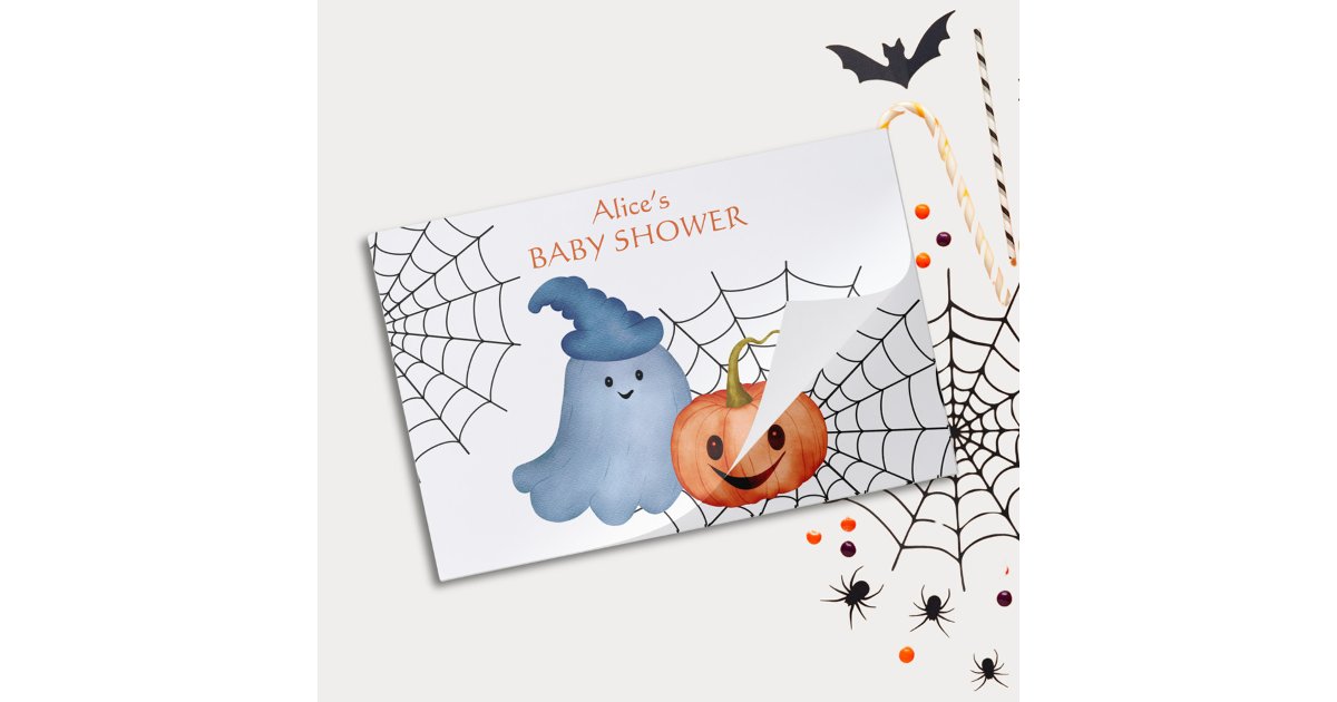 Little Boo Pumpkin Halloween Baby Shower Placemats | Zazzle