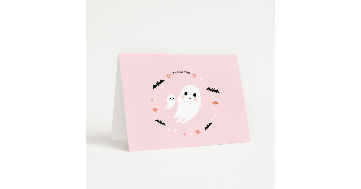 Little Boo Thank you card | Zazzle