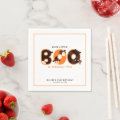 Little Boo Turning Two Border Halloween birthday Napkins | Zazzle