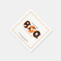 Little Boo Turning Two Border Halloween birthday Napkins | Zazzle