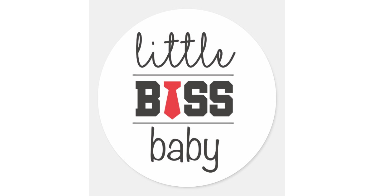 little boss baby classic round sticker | Zazzle