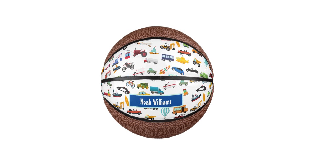 Little Boy Things That Move Vehicle Cars Kid Mini Basketball | Zazzle.com