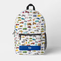 Little Boy Things That Move Vehicle Cars Kid Printed Backpack | Zazzle