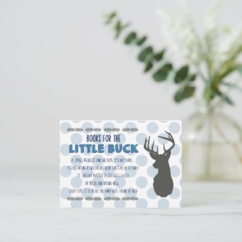 Little Buck Baby Shower | Invitation Insert Card | Zazzle