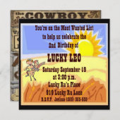Little Buckaroo Birthday Party Invitation | Zazzle
