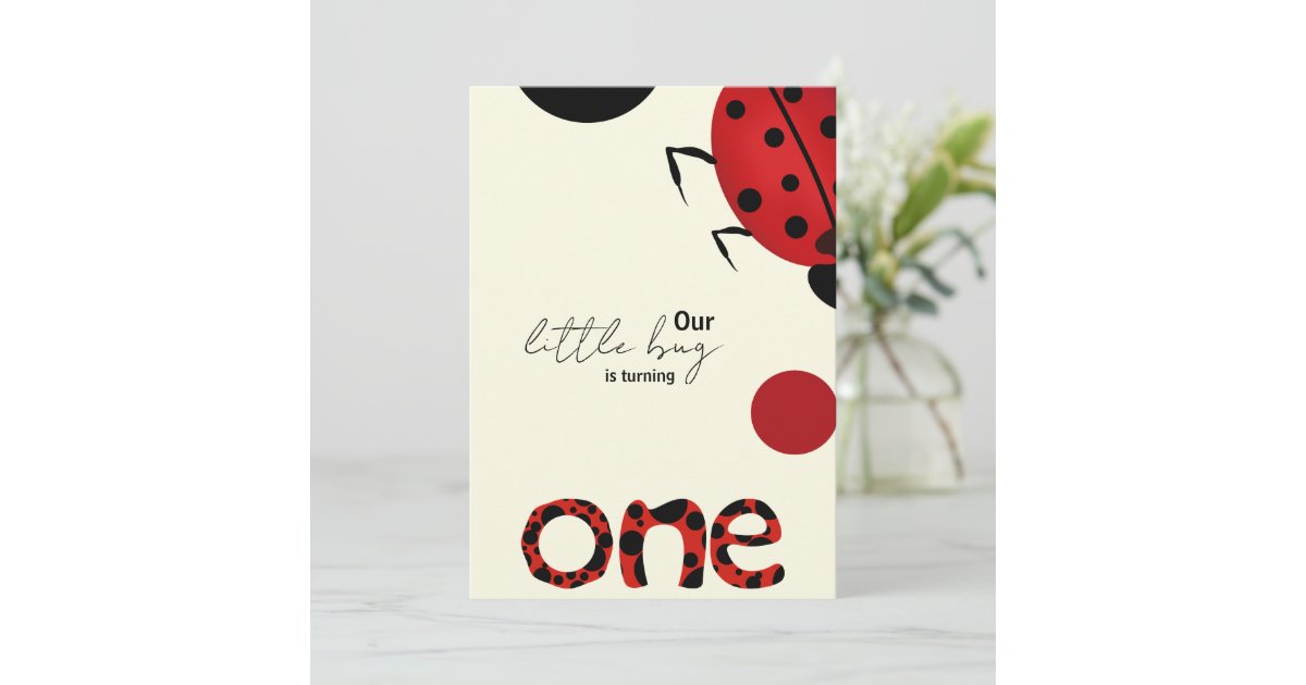 Little Bug's 1st Birthday Party invitation | Zazzle