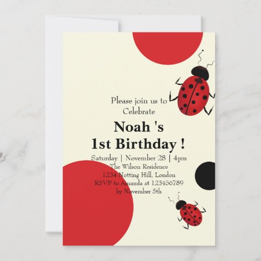 Little Bug's 1st Birthday Party invitation | Zazzle