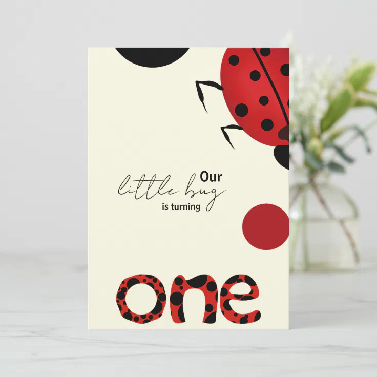 Little Bug's 1st Birthday Party invitation | Zazzle