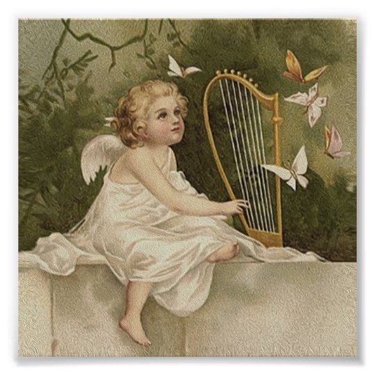 Little Cherub Smiling Photo Print | Zazzle.com