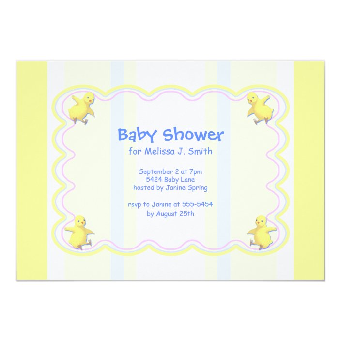 Little Chickens Baby Shower Invitation | Zazzle.com