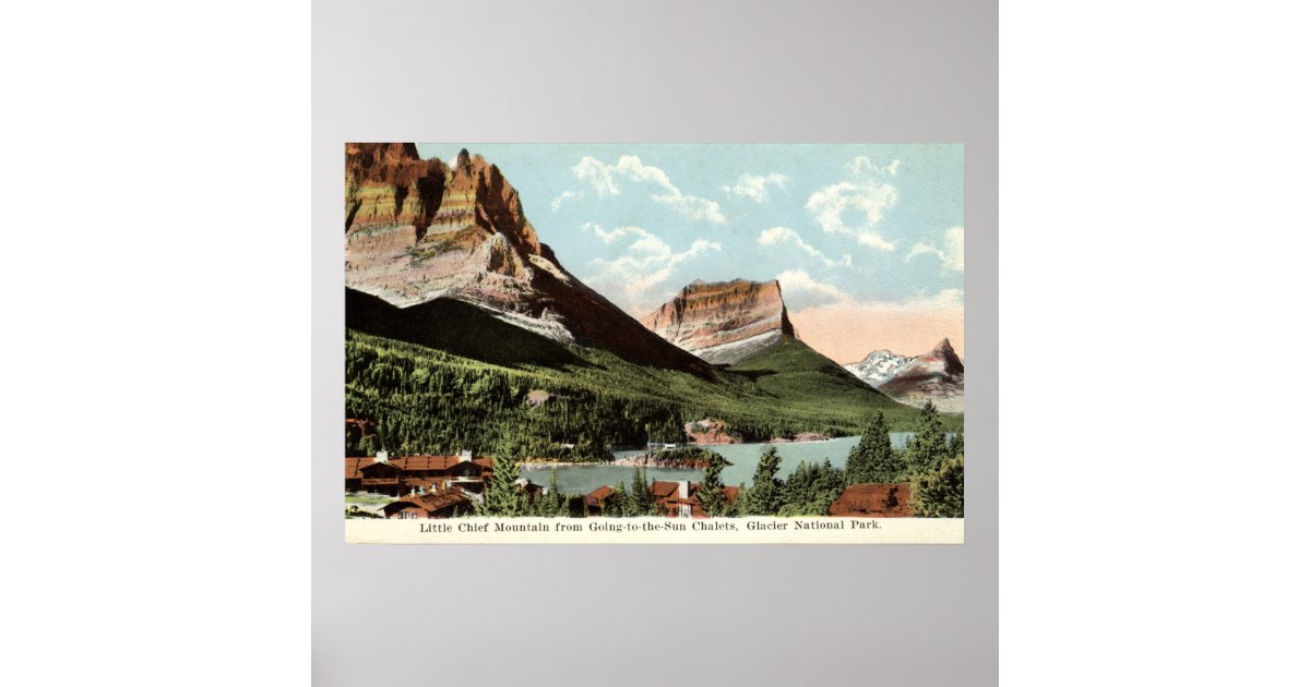 Little Chief Mountain, Glacier National Park, MT Poster | Zazzle