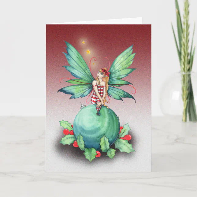 Little Christmas Fairy Christmas Card | Zazzle