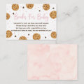 Little Cookie Pink Girl Baby Shower Book Request Enclosure Card | Zazzle