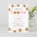 Little Cookie Pink Girl Baby Shower Invitation | Zazzle