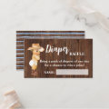 Little Cowboy Diaper Raffle Ticket Baby Shower | Zazzle