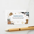 Little Cowboy Diaper Raffle Ticket Enclosure Card | Zazzle