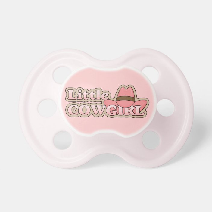 Little Cowgirl Pink Western Hat Pacifier | Zazzle.com