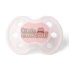 Little Cowgirl Pink Western Hat Pacifier | Zazzle