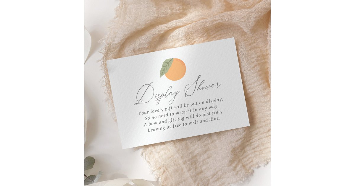 Little Cutie Baby Shower Display Shower Enclosure Card | Zazzle