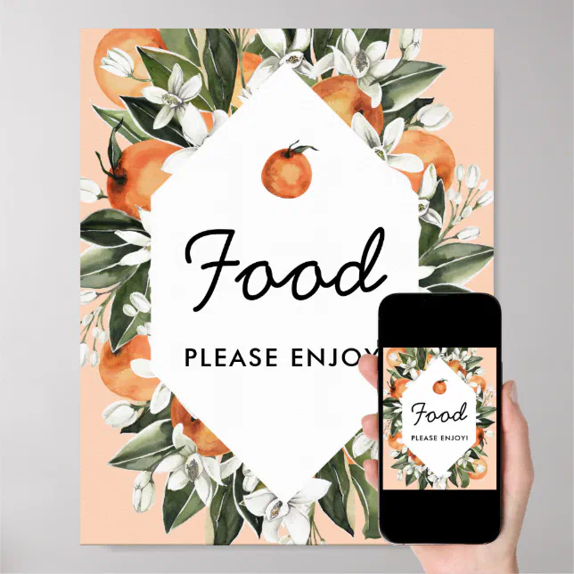 Little Cutie Baby Shower Food Buffet Sign | Zazzle