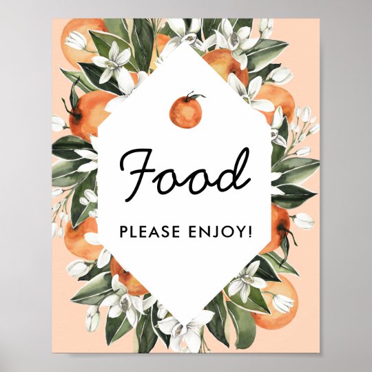 Little Cutie Baby Shower Food Buffet Sign | Zazzle.com