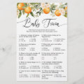 Little cutie citrus baby trivia game | Zazzle