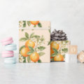 Little cutie citrus theme birthday party wrapping paper | Zazzle
