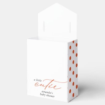 Little Cutie Orange Clementine Baby Shower Favor Favor Boxes | Zazzle
