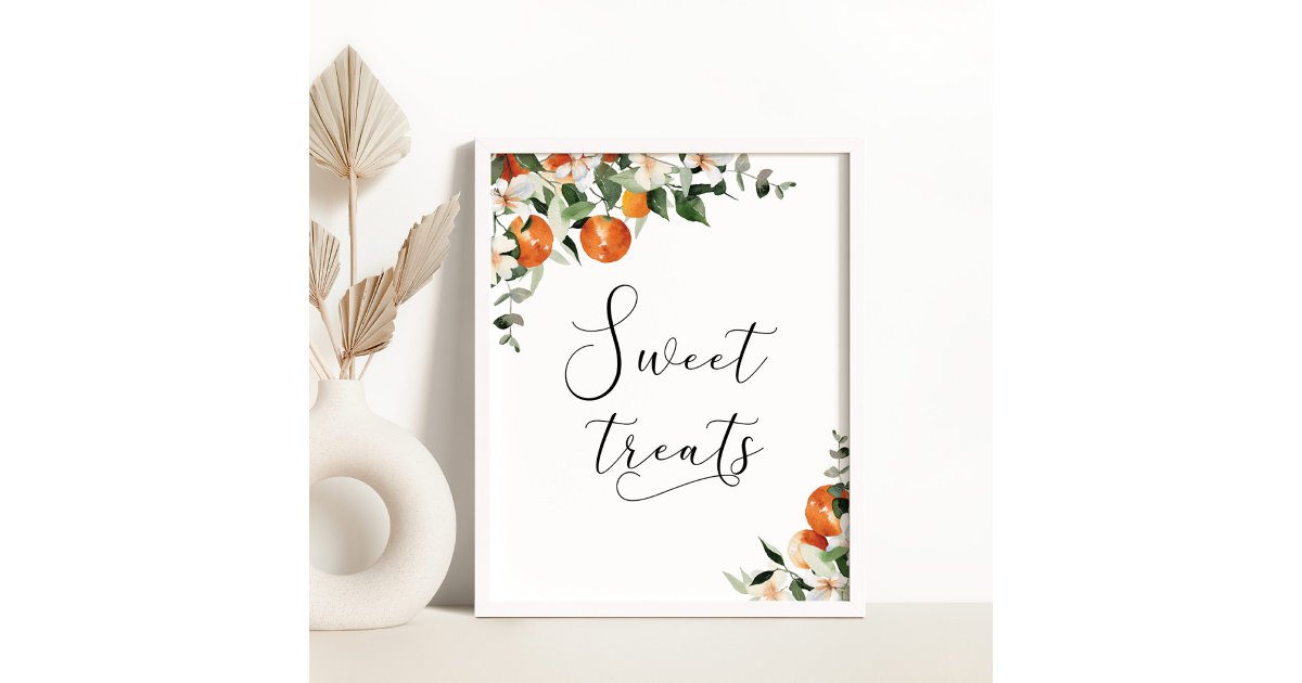 Little cutie sweet treats. Citrus sweet treats Poster | Zazzle