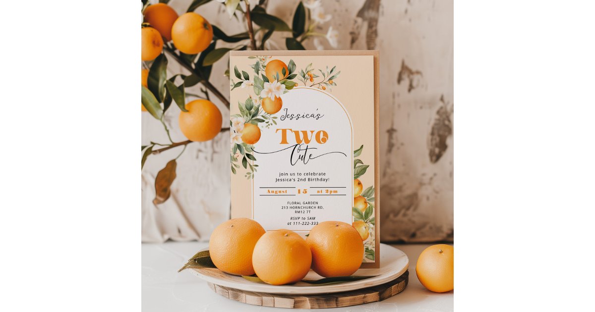 Little cutie Two cute 2nd birthday party Invitation | Zazzle