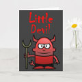 Little Devil Birthday Card | Zazzle