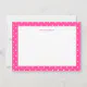 Little Dots Hot Pink Personalized Note Card | Zazzle