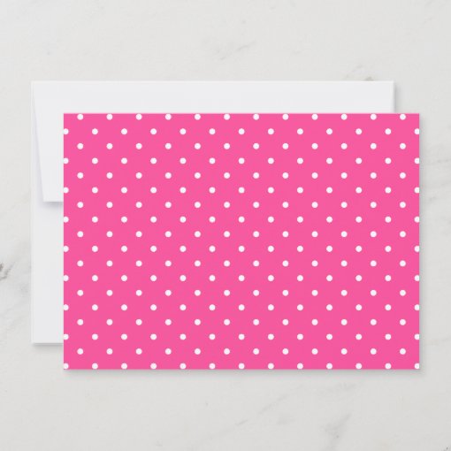 Little Dots Hot Pink Personalized Note Card | Zazzle
