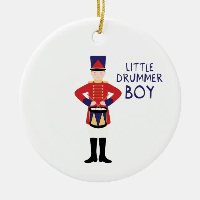Little Drummer Boy Ceramic Ornament | Zazzle