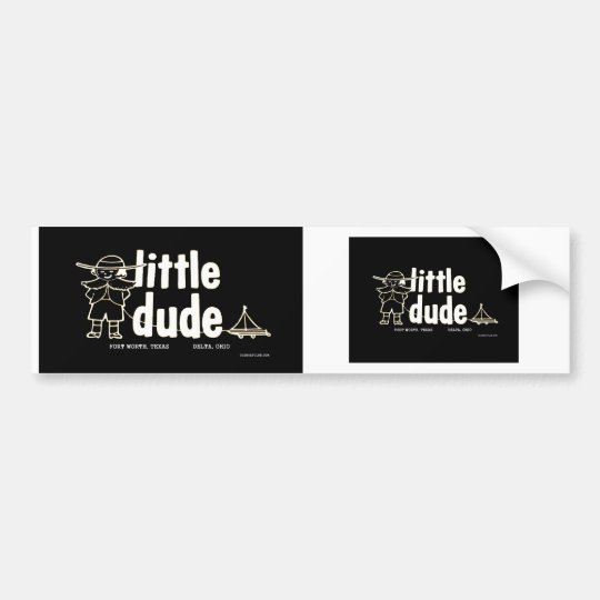 Little Dude Trailer Co. Black & White Stickers | Zazzle.com