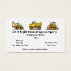 dump truck and backhoe business card | Zazzle.com