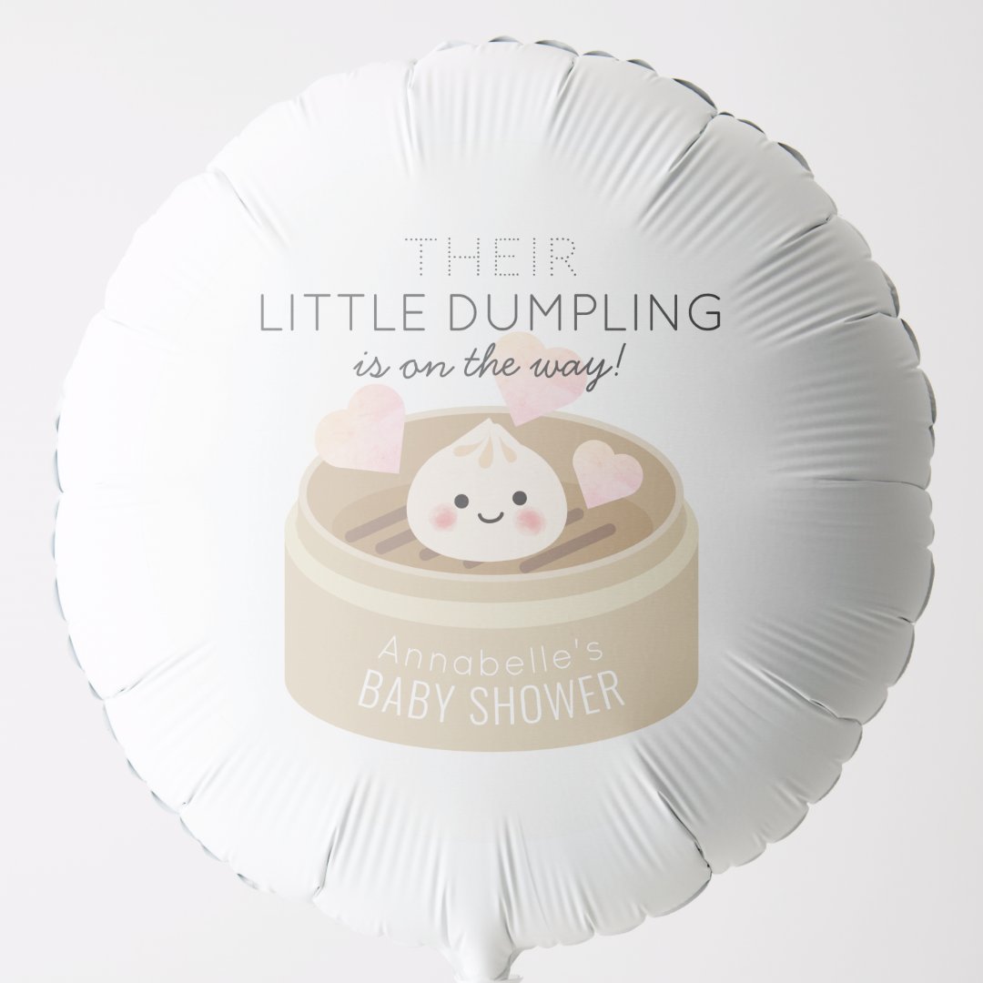 Little Dumpling Baby Shower Balloon | Zazzle