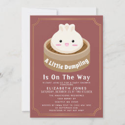 Little Dumpling Baby Shower Invitation | Zazzle
