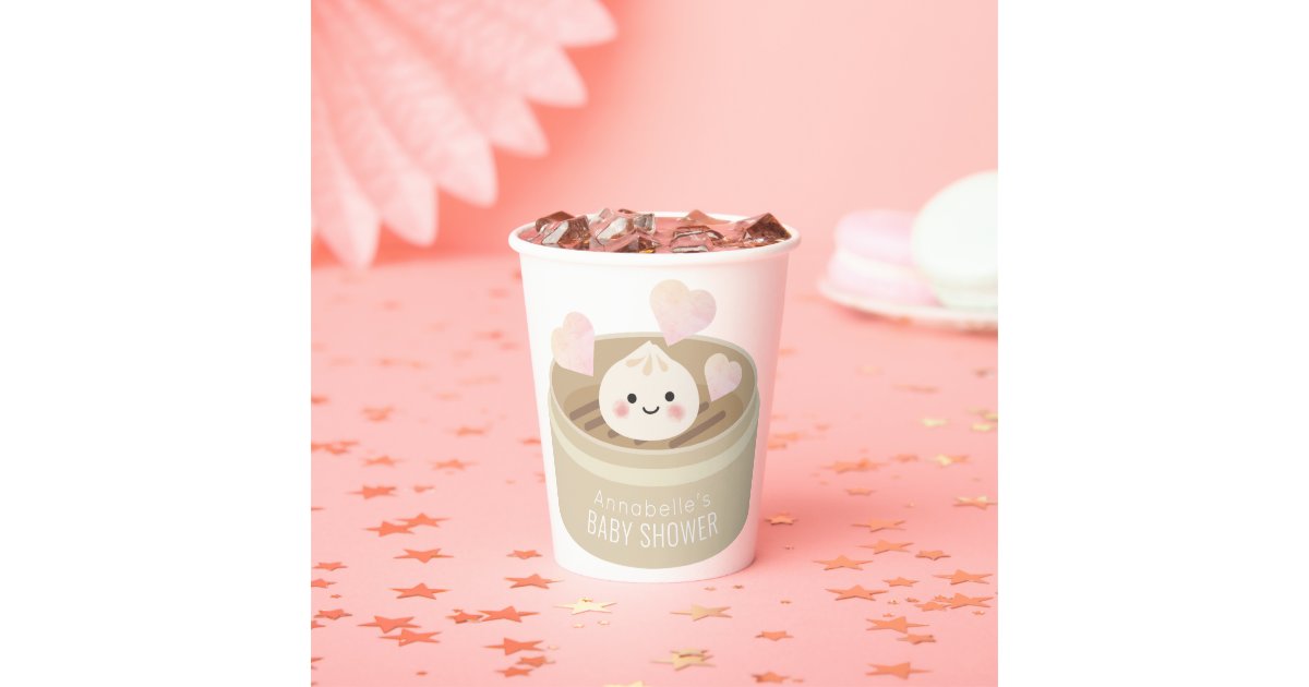 Little Dumpling Baby Shower Paper Cups | Zazzle