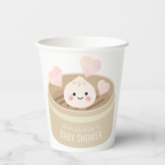 Little Dumpling Baby Shower Paper Cups | Zazzle