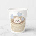 Little Dumpling Blue Baby Shower Paper Cups | Zazzle