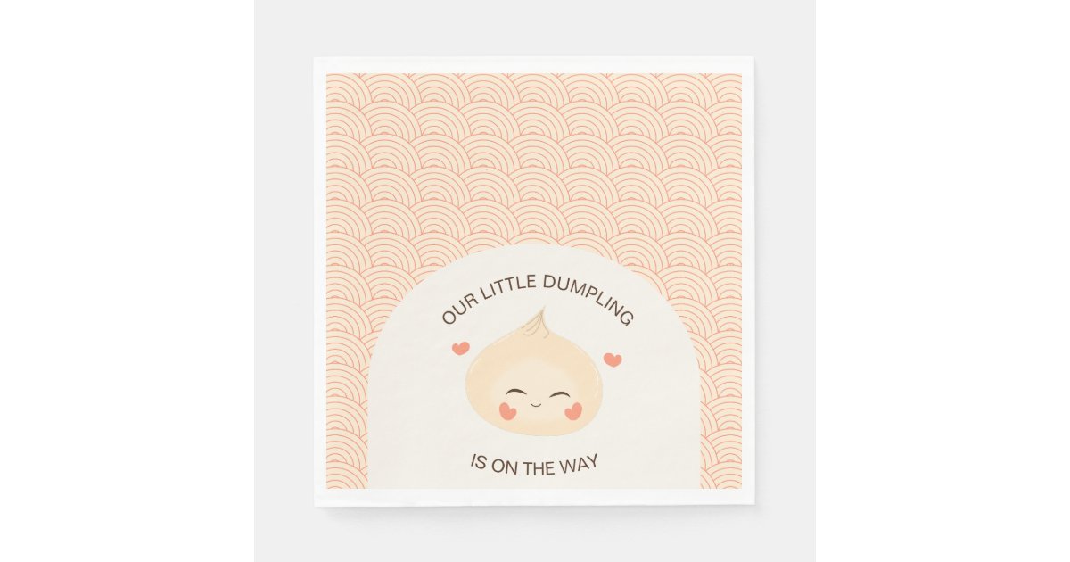 Little Dumpling Dim Sum Baby Shower Napkins | Zazzle