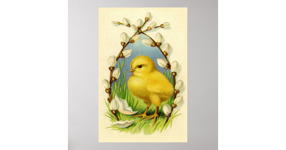 Little Easter Chick Poster | Zazzle