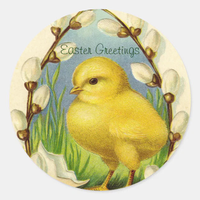 Little Easter Chick Stickers | Zazzle