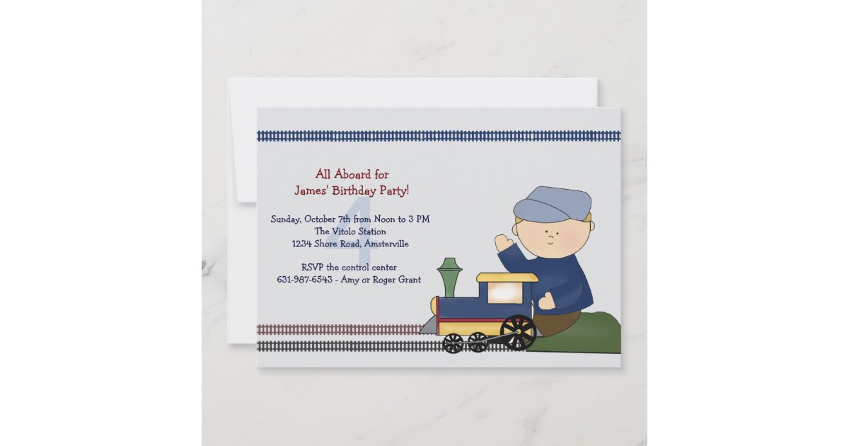 Little Engineer Birthday Party Invitation | Zazzle