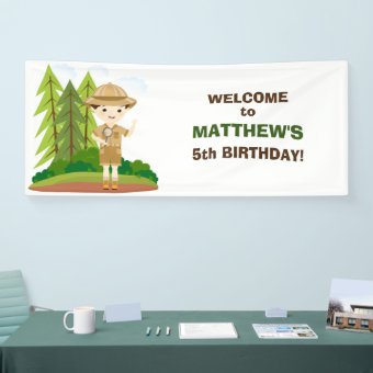 Little Explorer Banner | Zazzle